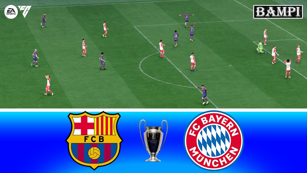 Barcelona vs Bayern Munich / UEFA Champions League 2024 Final / EA FC ...