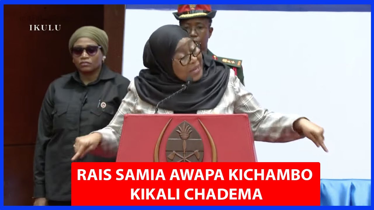 HOTUBA YA RAIS SAMIA LEO AKASIRISHWA NA MIKUTANO YA CHADEMA - YouTube