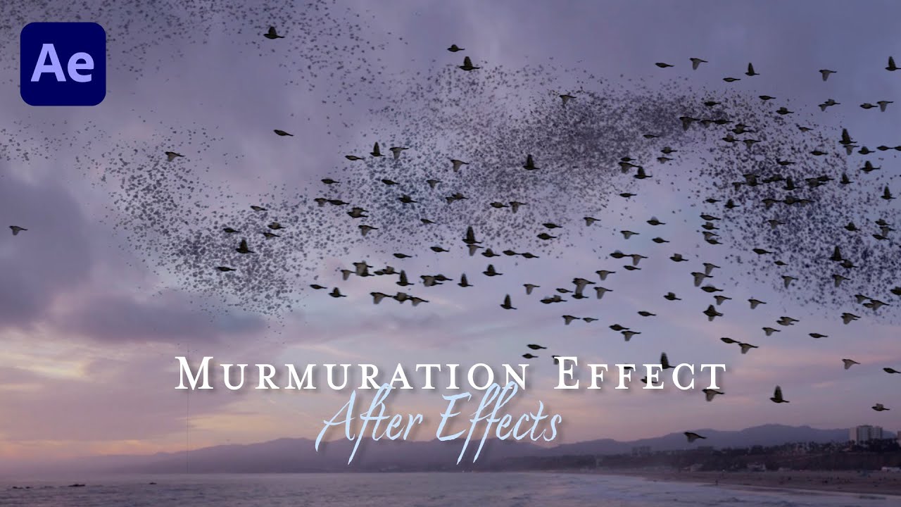 Murmuration Effect - AFTER EFFECTS - Animate 3D Flocks with Thousands ...