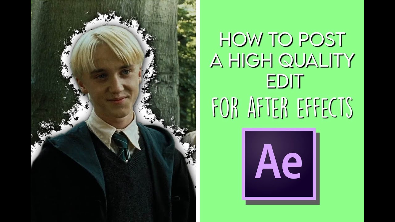 How to post HIGH QUALITY edits | After Effects Tutorial - YouTube