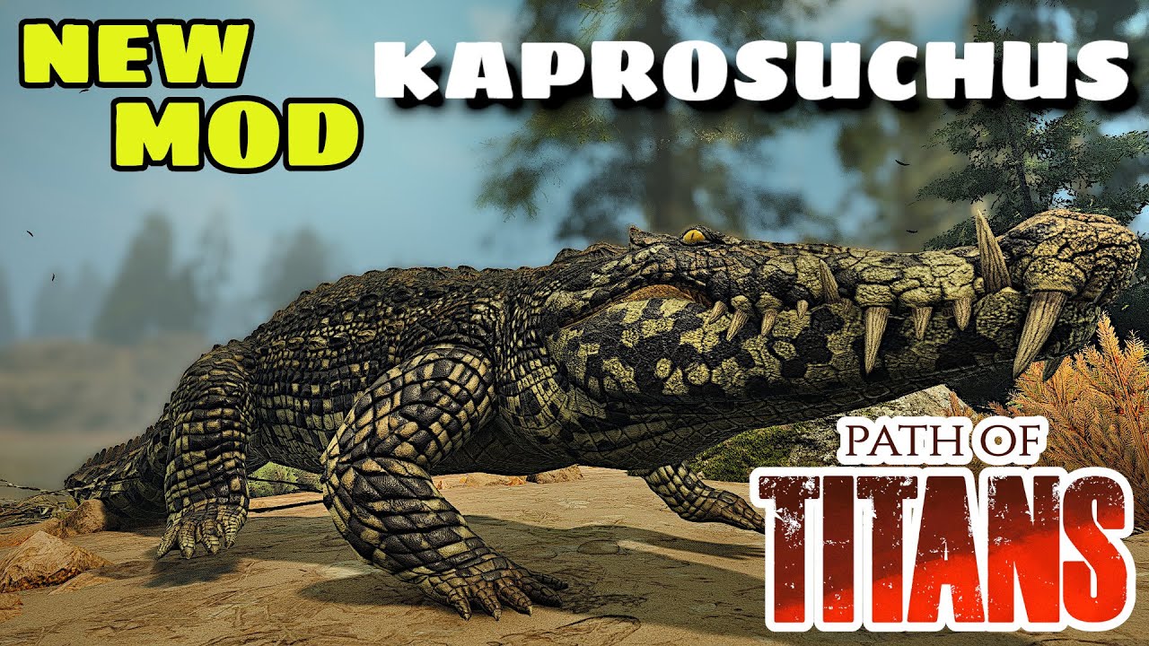 Path Of Titans KAPROSUCHUS - Growth And PvP! #pathoftitans - YouTube