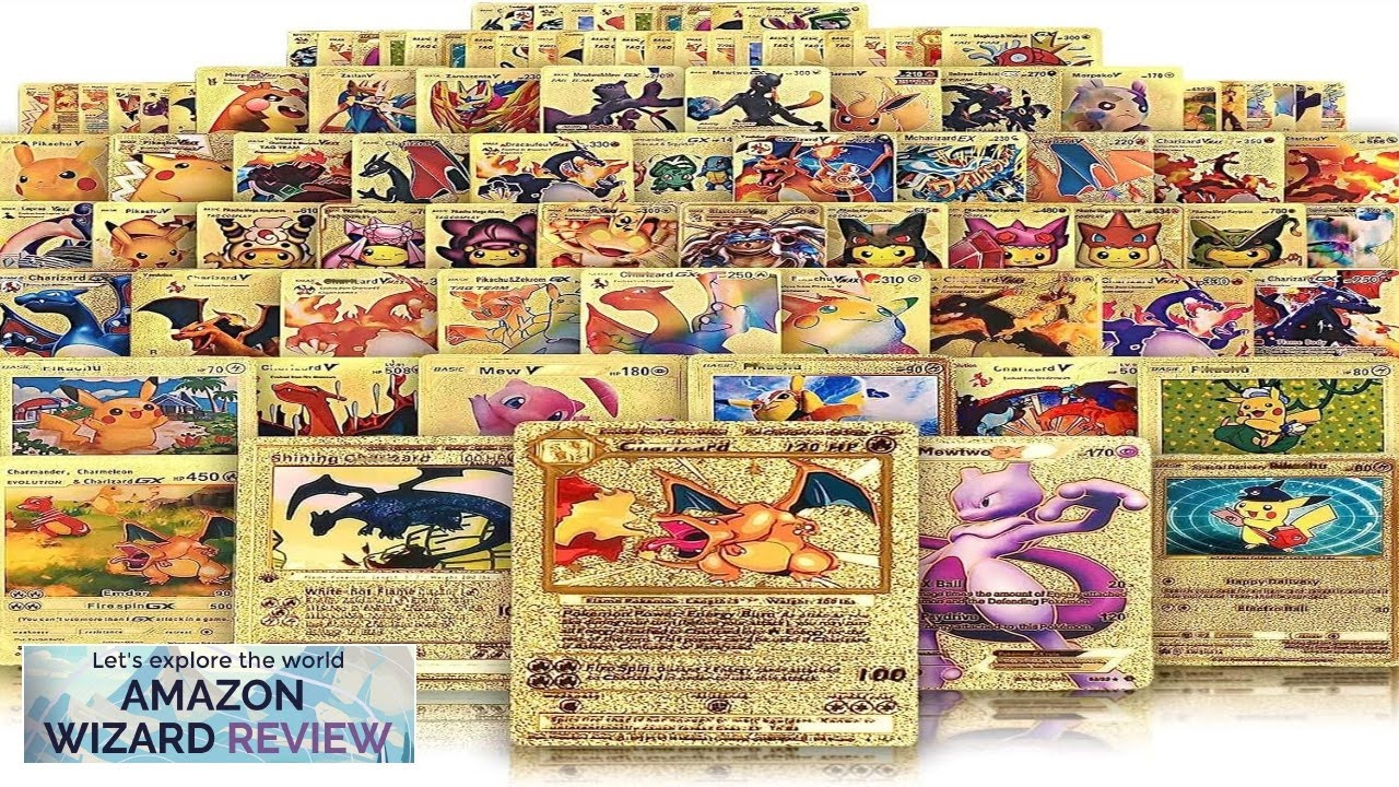 Ultra Rare 55 PCS Gold Cards Packs Vmax V EX GX Rare Review - YouTube