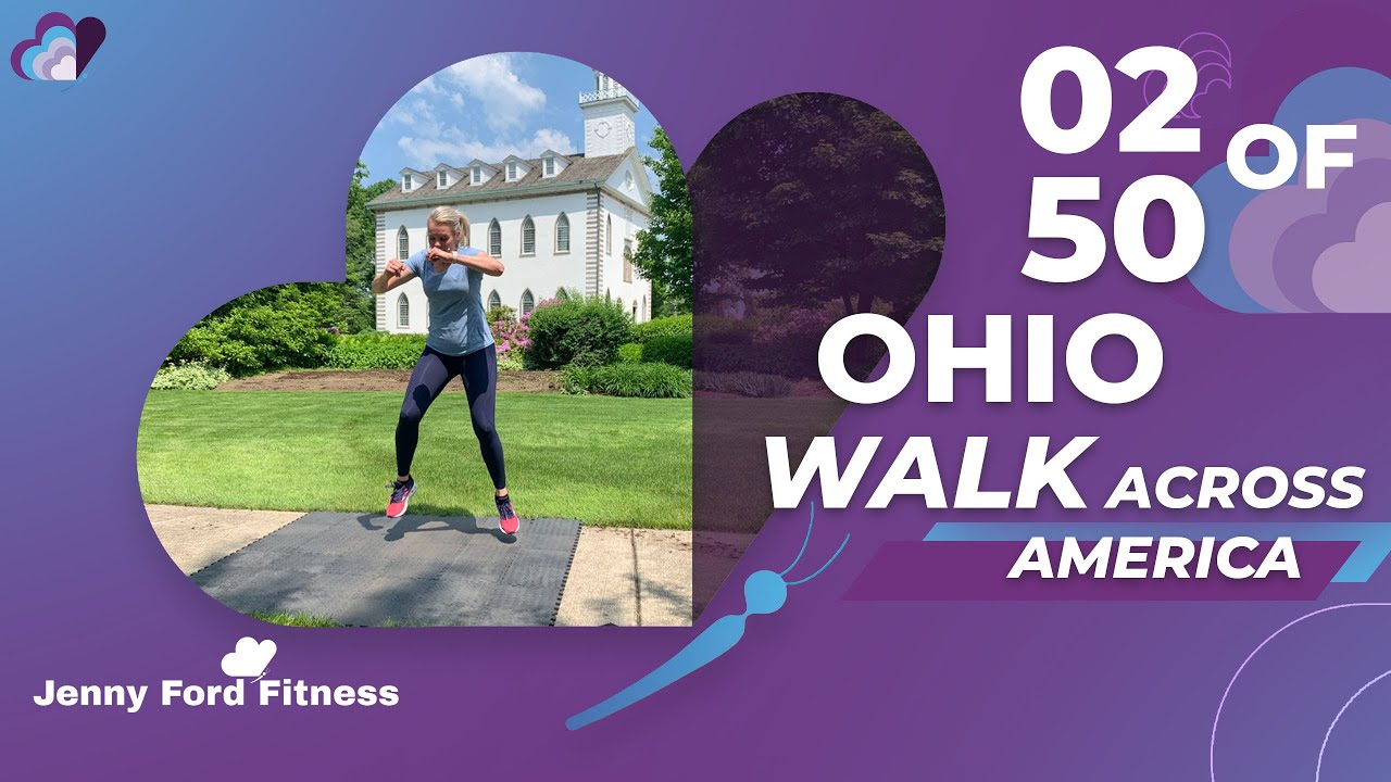 Walk Across America Workout | 2 of 50 | Ohio | Walking at Home Beginner ...