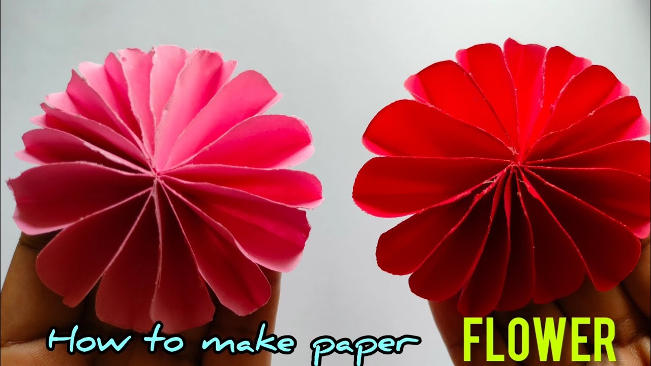 How to make paper flower ||Paper flower making || home decoration ...