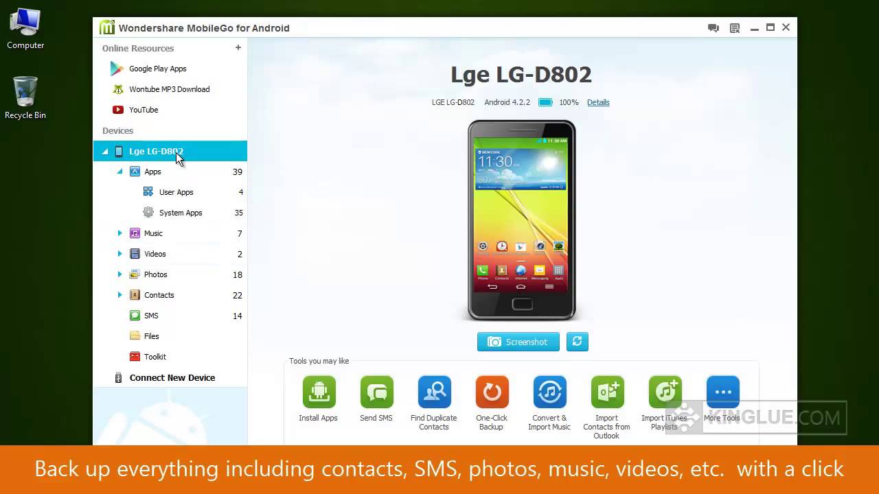 [LG G2 Backup & Restore] How to Backup & Restore LG G2 on a Computer ...