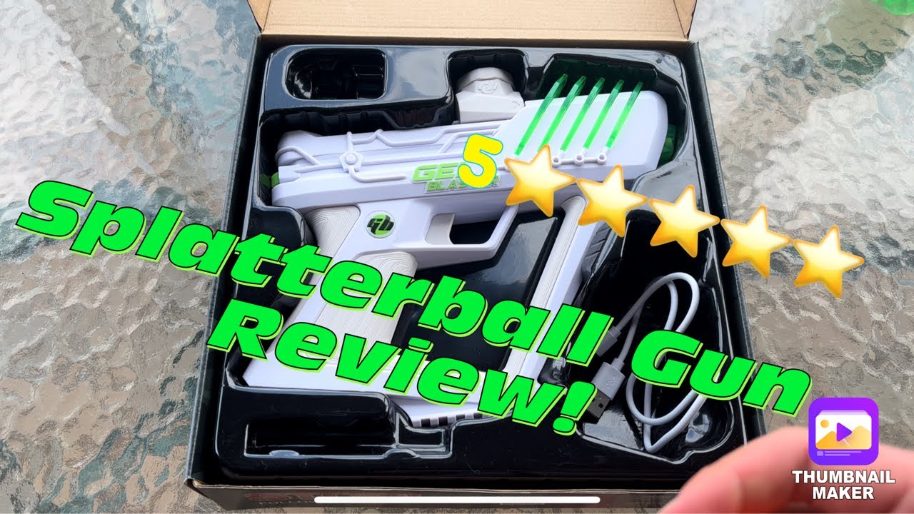 Splatterball Gun Review!!! Gel Blaster Surge! Highly Recommend! - YouTube