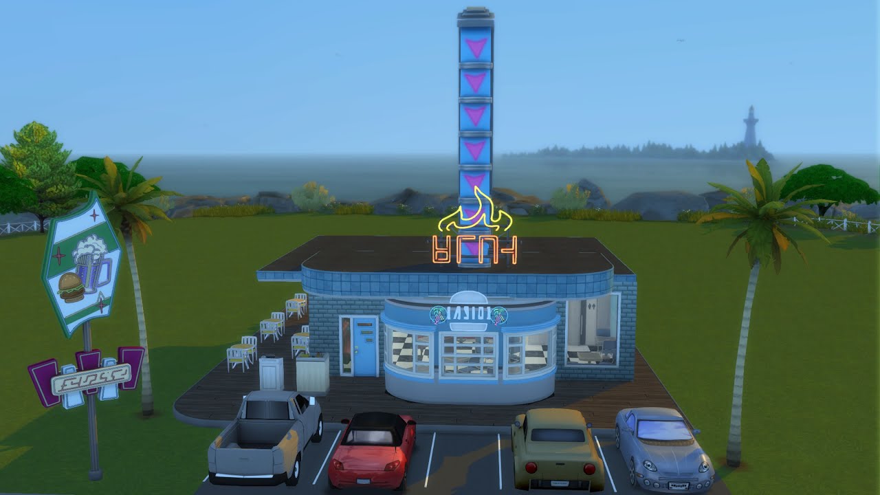The Sims 4 Gallery Lots ep# 1452 The Drive-in - YouTube