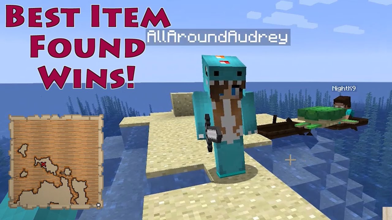 Minecraft Treasure Hunt - Best Item Or Location Wins! - YouTube