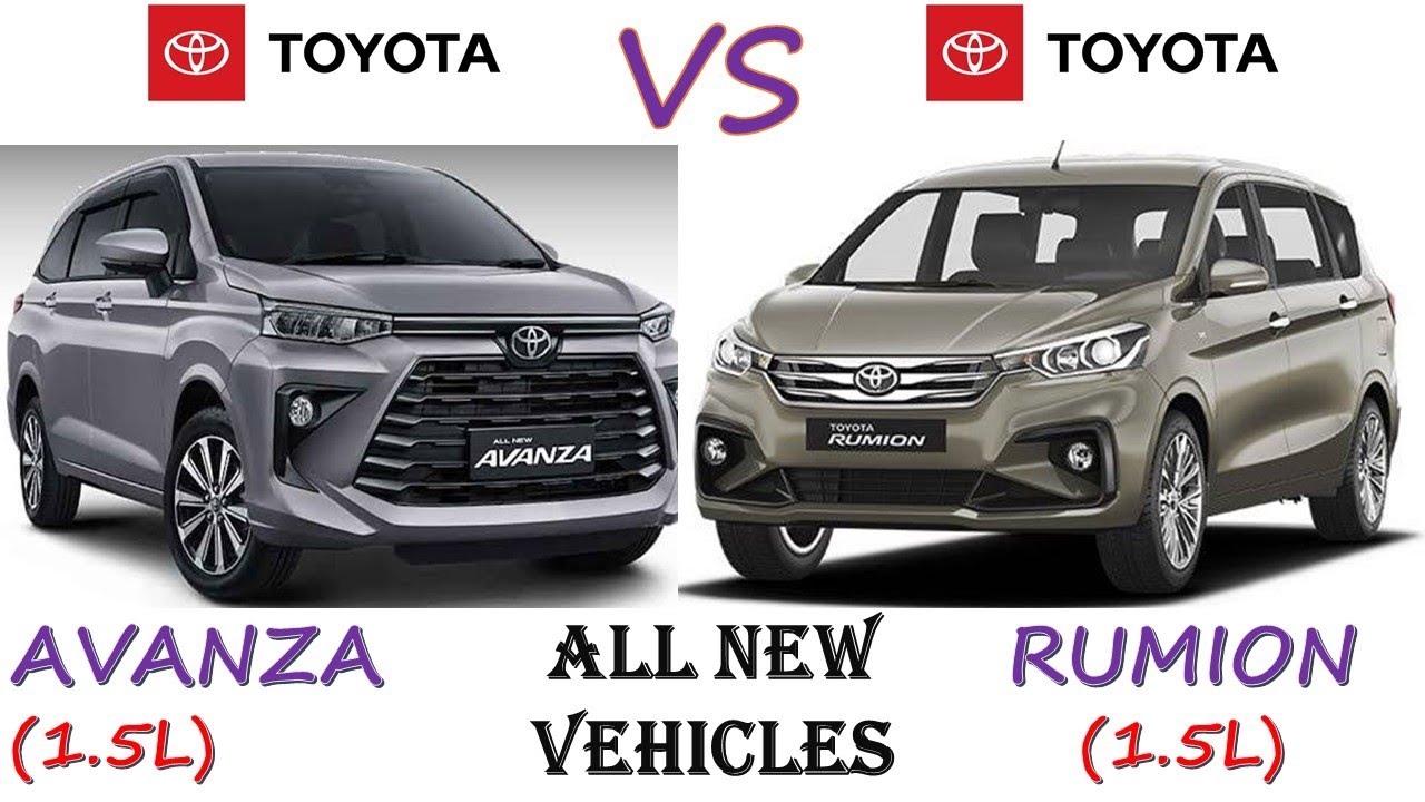 ALL NEW Toyota AVANZA Vs Toyota RUMION | Which one is better? - YouTube