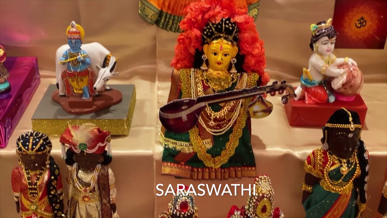 2019 Navaratri Bombe Display in Bay Area - YouTube