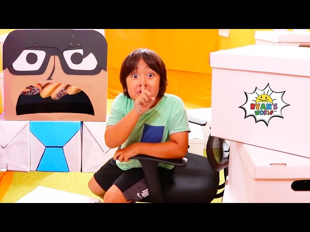 Can Ryan Escape the Giant Box Fort Obby Challenge! - Videos For Kids