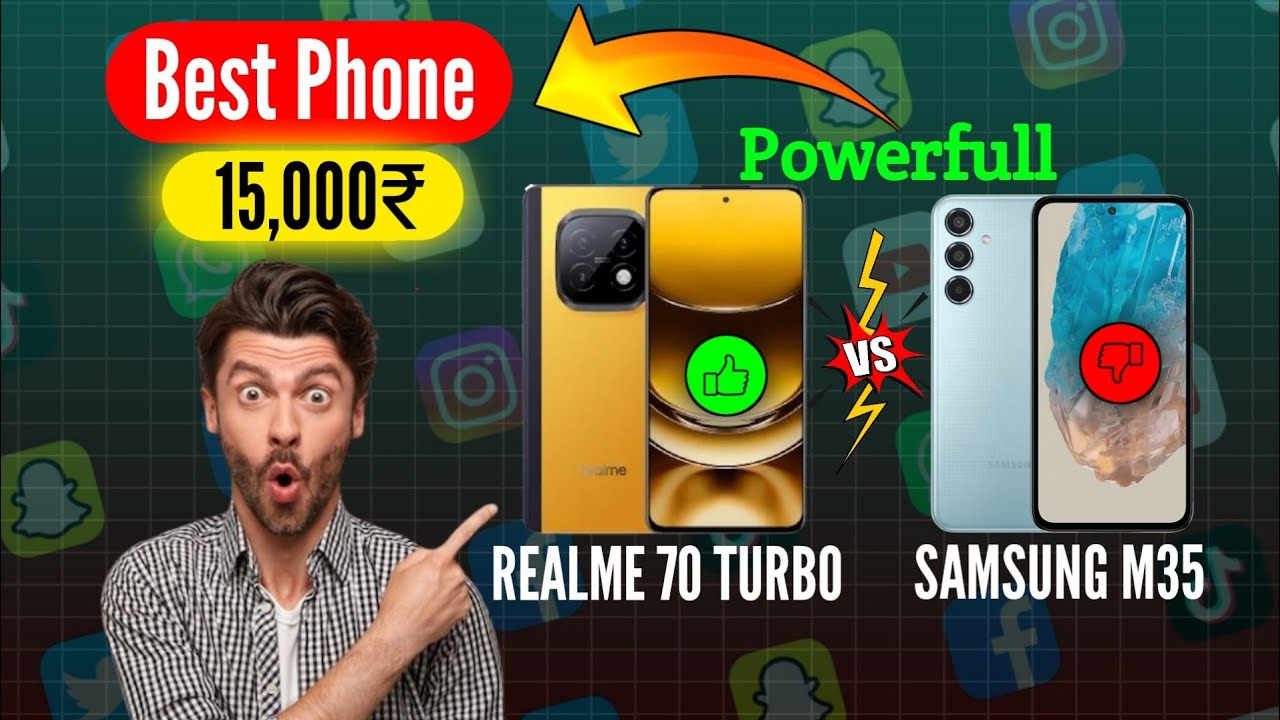 Best Phone Under 15000 | Realme 70 Turbo 5G vs Samsung M35 5G - Kon Hain BEST - YouTube