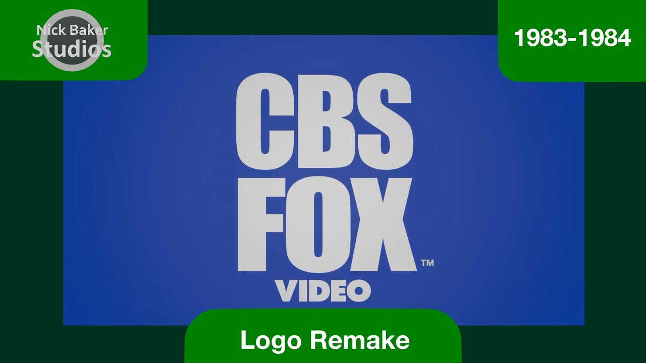 CBS FOX Video (1983-1984) Logo Remake - YouTube