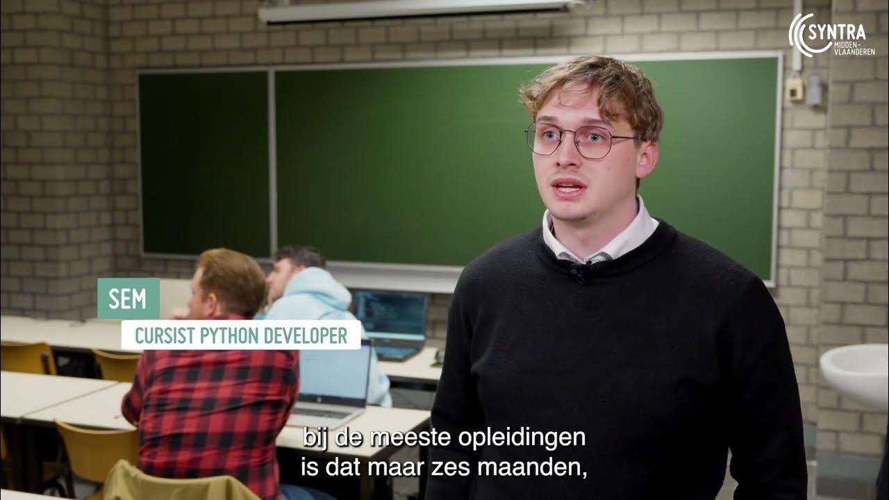 Opleiding Python Developer in de Syntra spotlights - YouTube