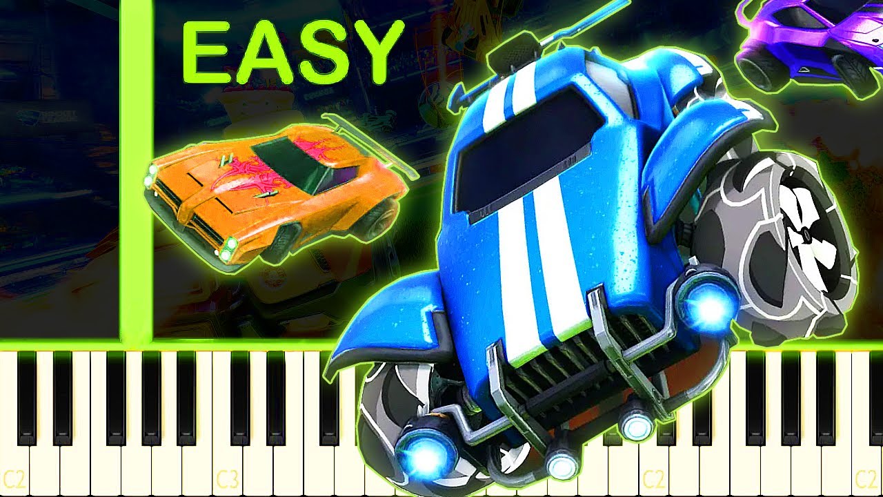 ROCKET LEAGUE THEME - EASY Piano Tutorial - YouTube