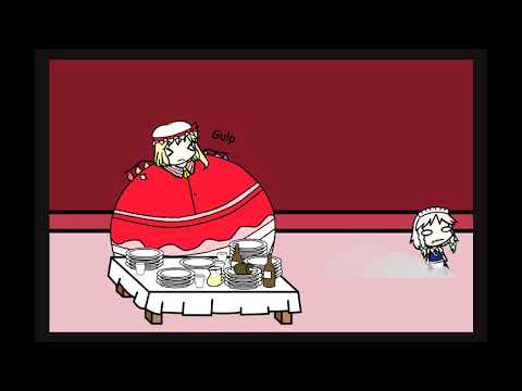 Flandre, Sakuya, and a Monty Python Reference Comic