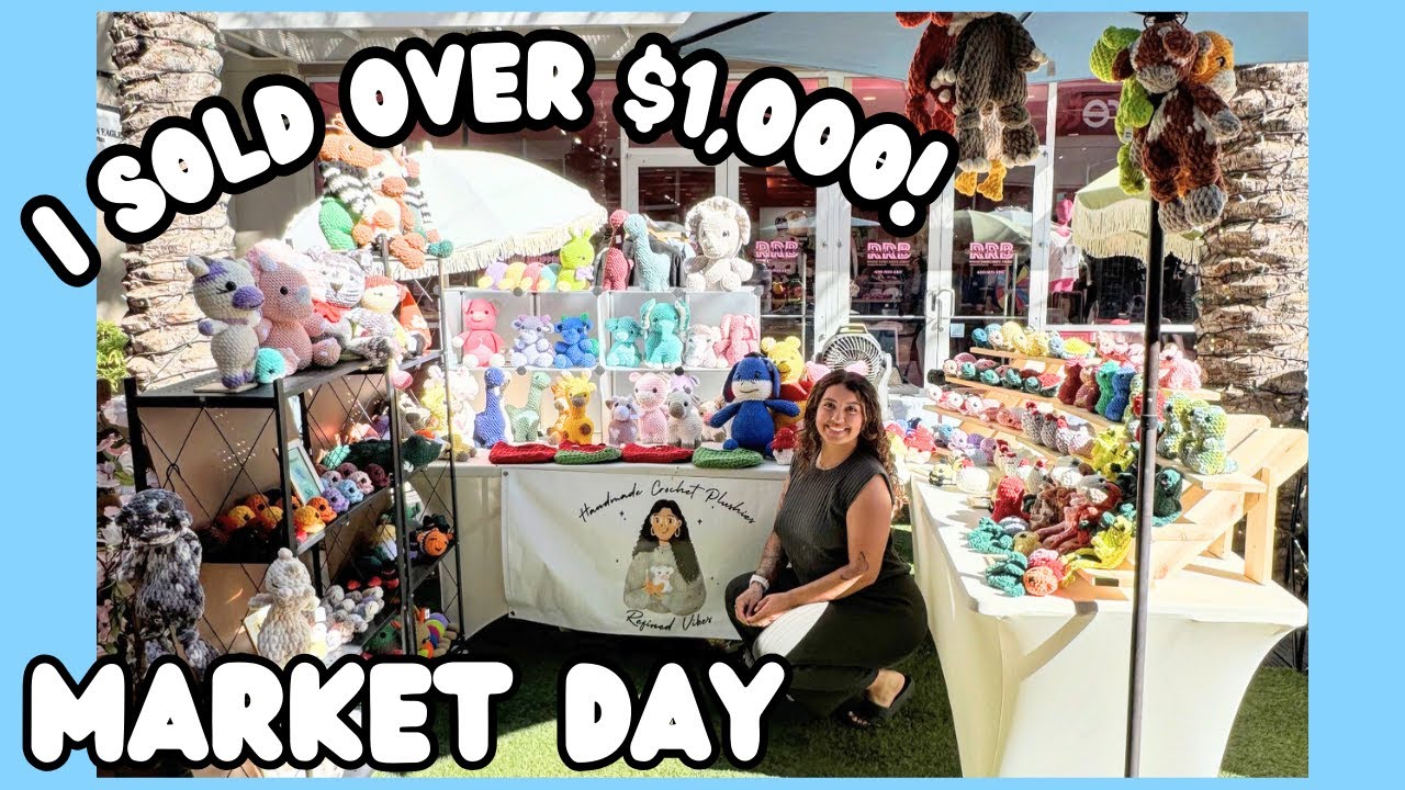 MARKET DAY 💕SOLD OVER $1,000 💸 HOW TO SET UP FOR A MARKET 🌼 TWO MARKETS ...