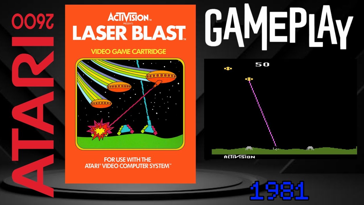 LASER BLAST - Atari 2600 Gameplay - YouTube