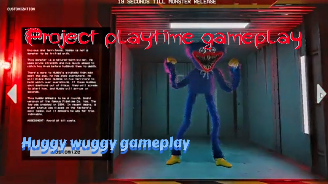 Project playtime + Huggy wuggy gameplay - YouTube