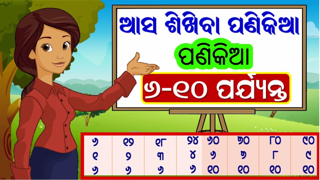 6କ -10କ ପଣିକିଆ | Odia panikia sikhya | odia panikia || odia ganita ...