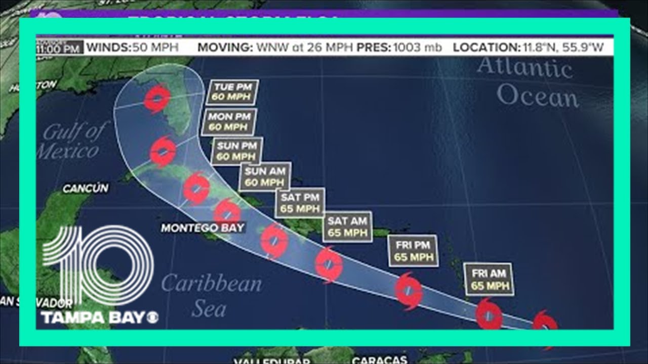 Tropical Storm Elsa: Spaghetti models, forecast track - YouTube