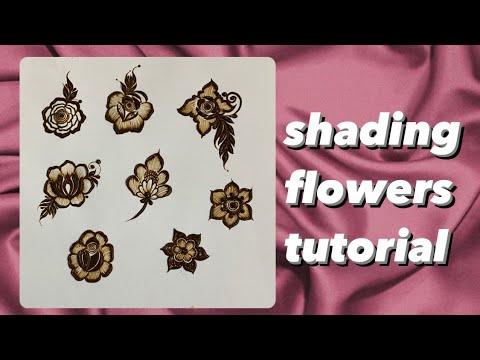 floral | shading flowers tutorial - YouTube