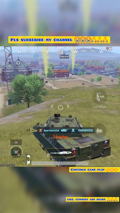 Fight & finish enemies with my Tank 💥💥💥 continue game play 👉👉👉#bgmi #pubgmobile #payload #gaming ...