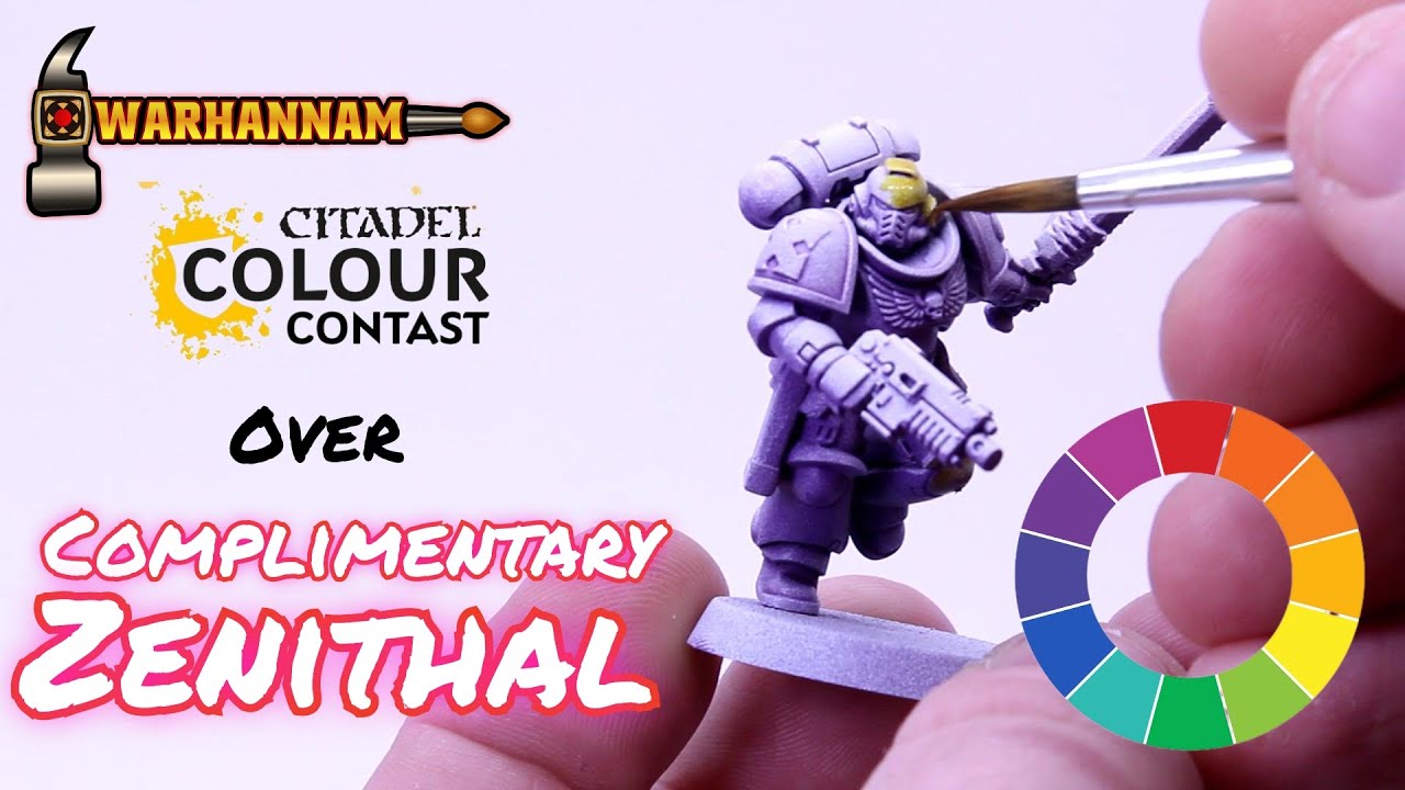 Playing with paint: Testing contrast over a complimentary zenithal base ...