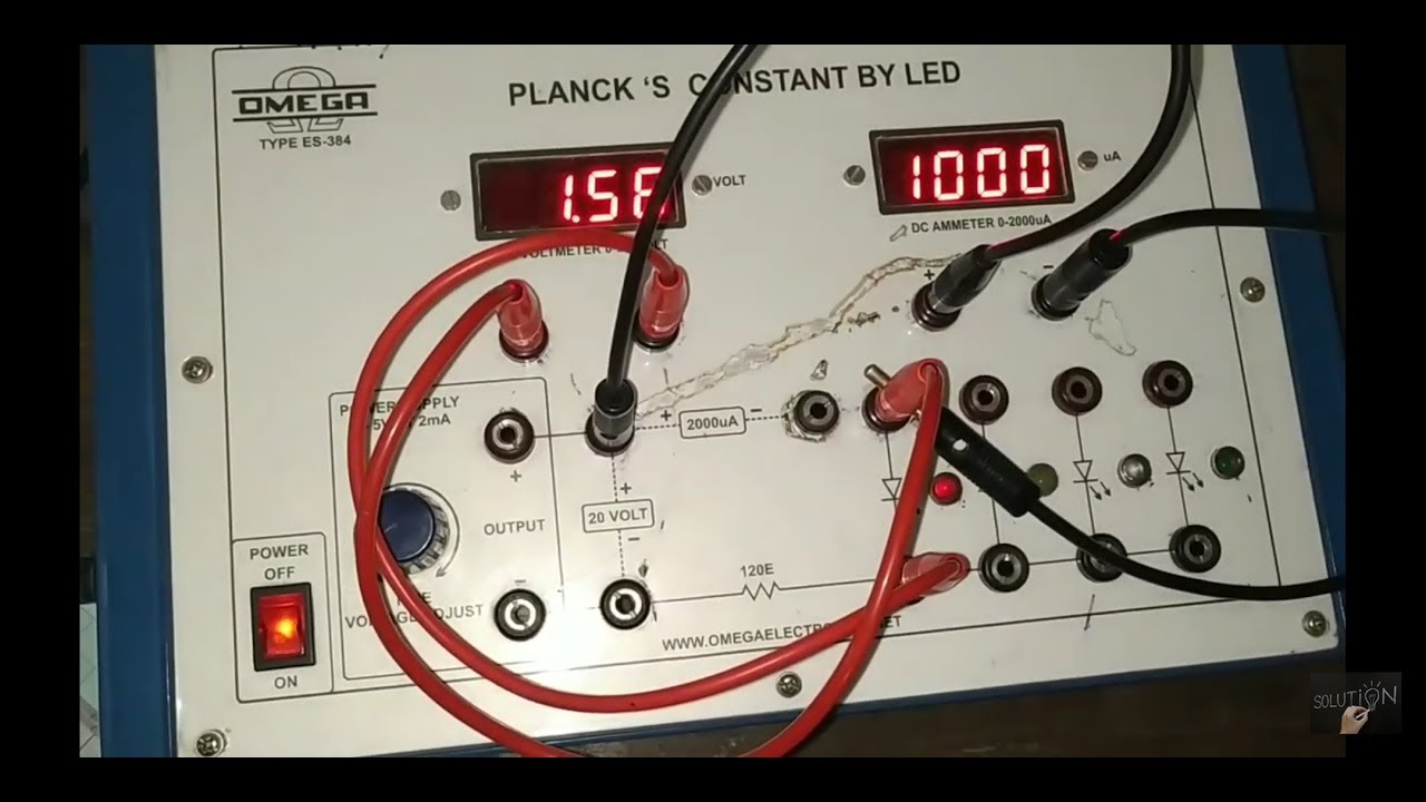 physics practical - Planck's constant by LED (in Hindi) | Surendra ...