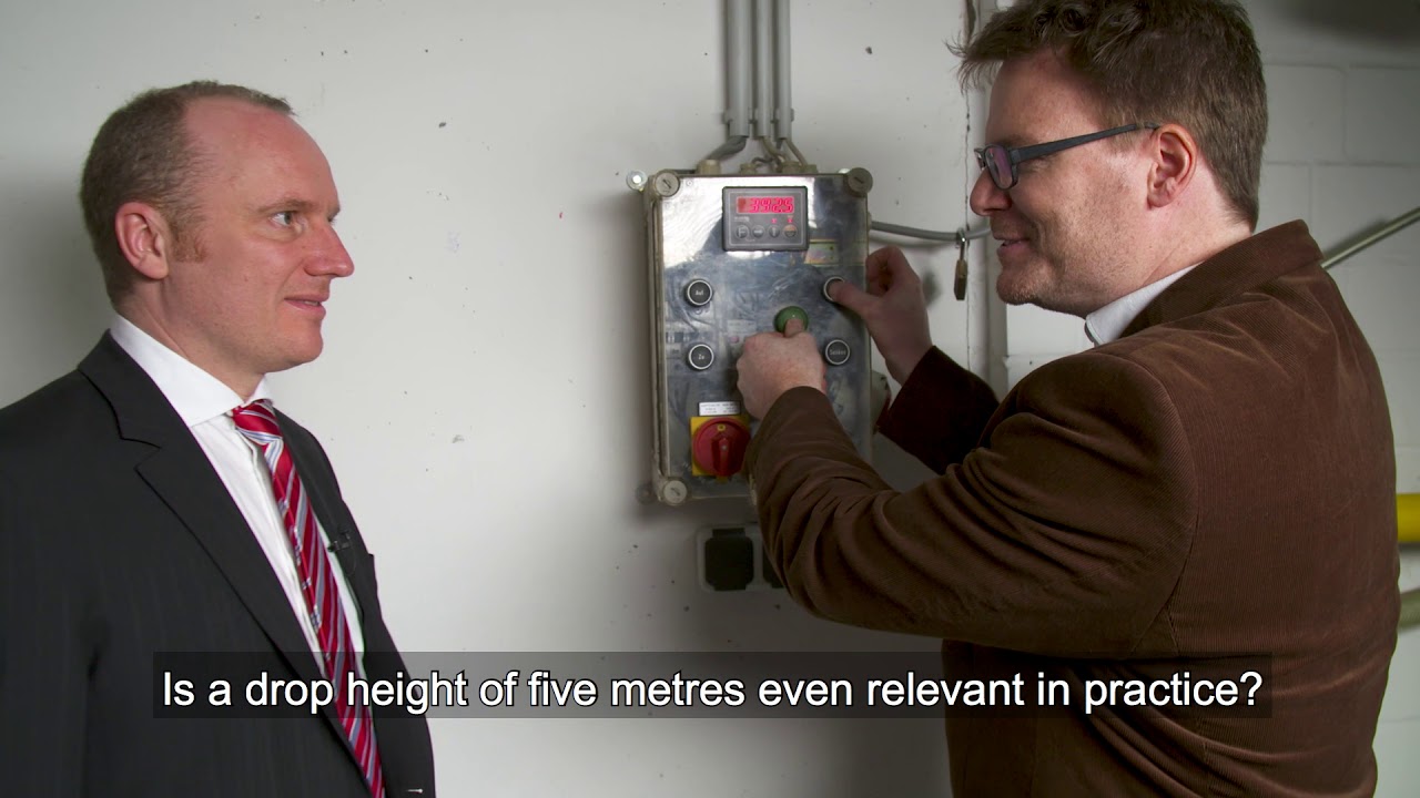 Drop test of industrial paper sacks from a height of 5 meters - YouTube