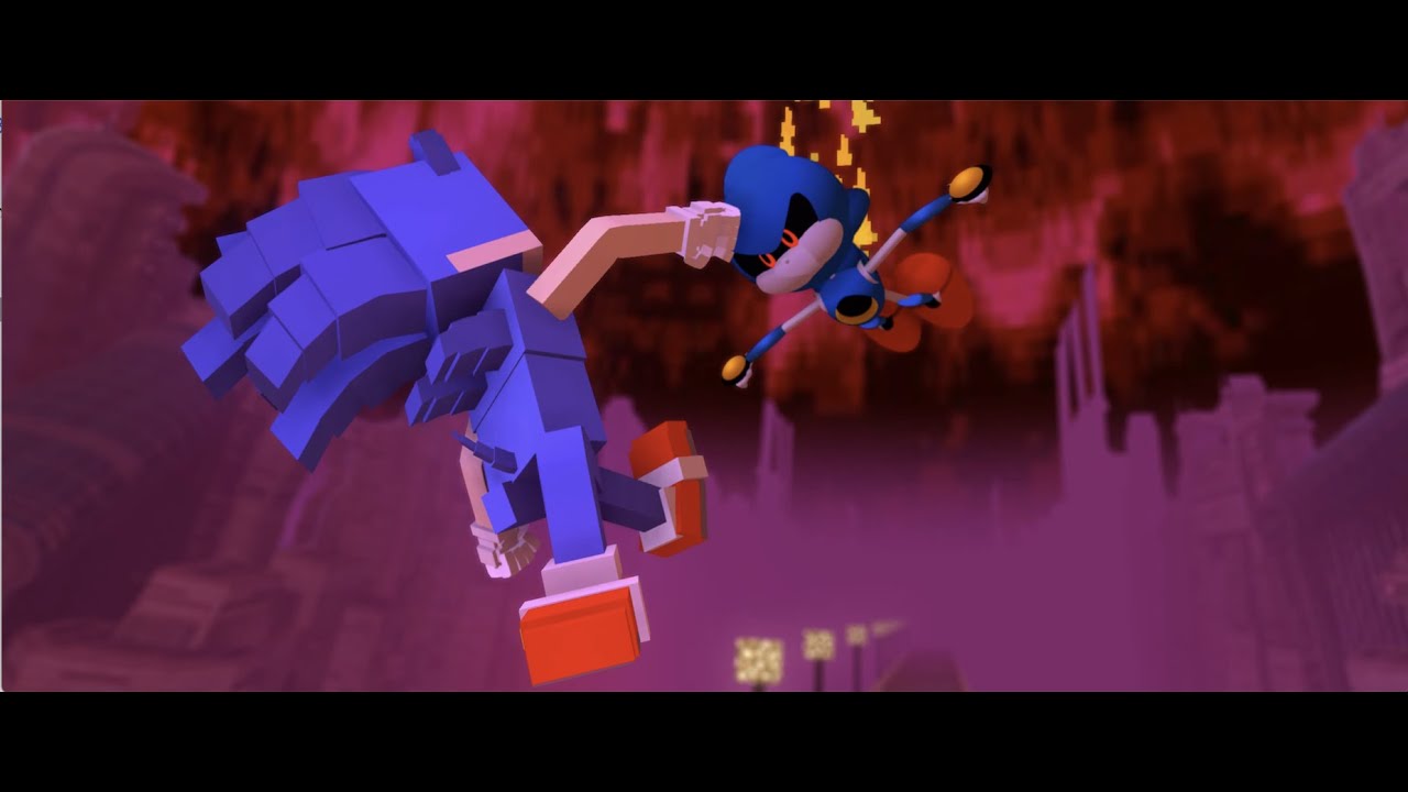 [Mine-imator SHORT] Sonic Vs. Metal Sonic (Short) - YouTube