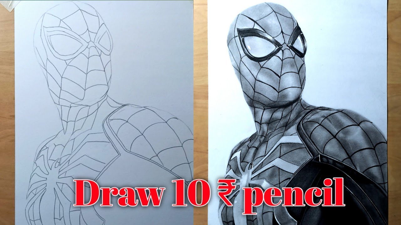 Male Superhero Drawings In Pencil
