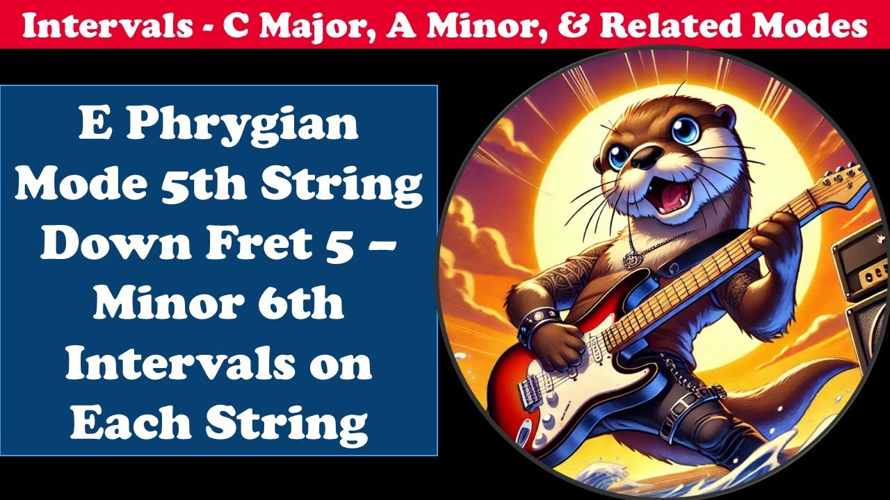 E Phrygian Mode 5th String Down Fret 5 – Minor 6th Intervals on Each String 4 - YouTube