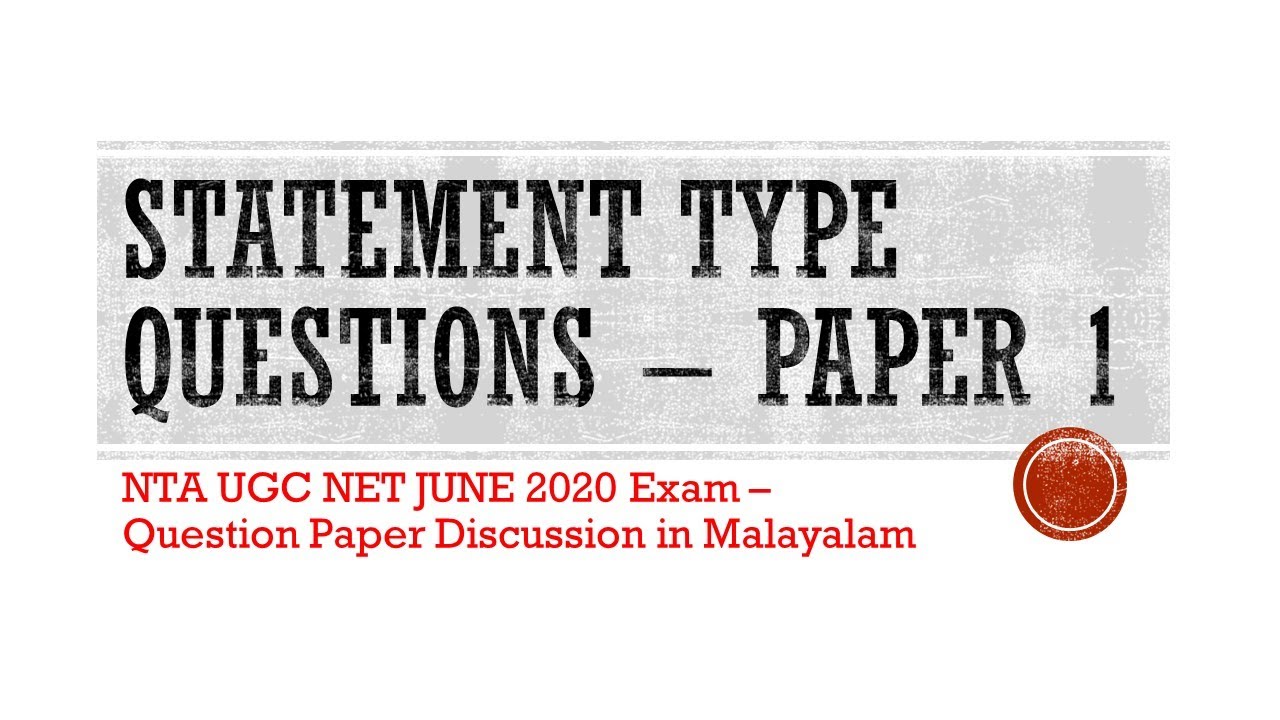 NTA UGC NET Previous Year Question Paper Discussion - Part 7 - YouTube