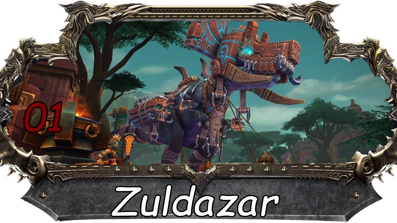 WOW BATTLE FOR AZEROTH EPISODE 1 - Zandalari Troll Gameplay THE THRONE ...