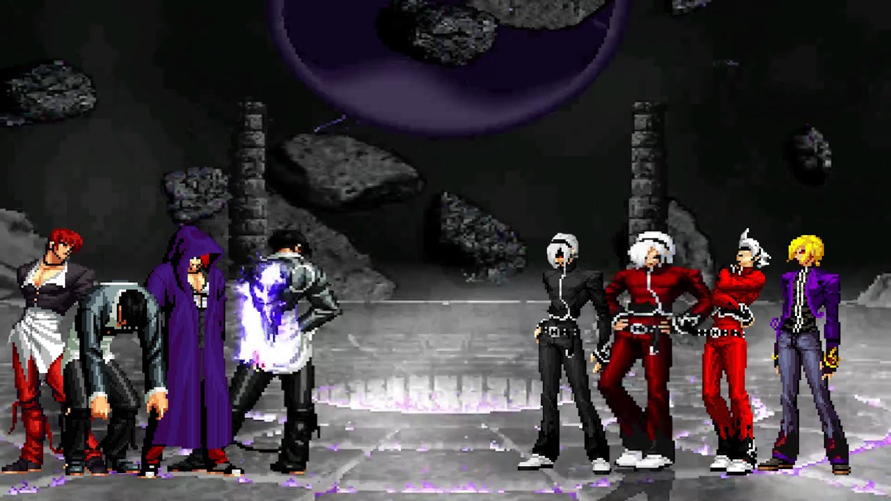 [KOF Mugen] Iori Yagami Team vs Ash Crimson Team - YouTube