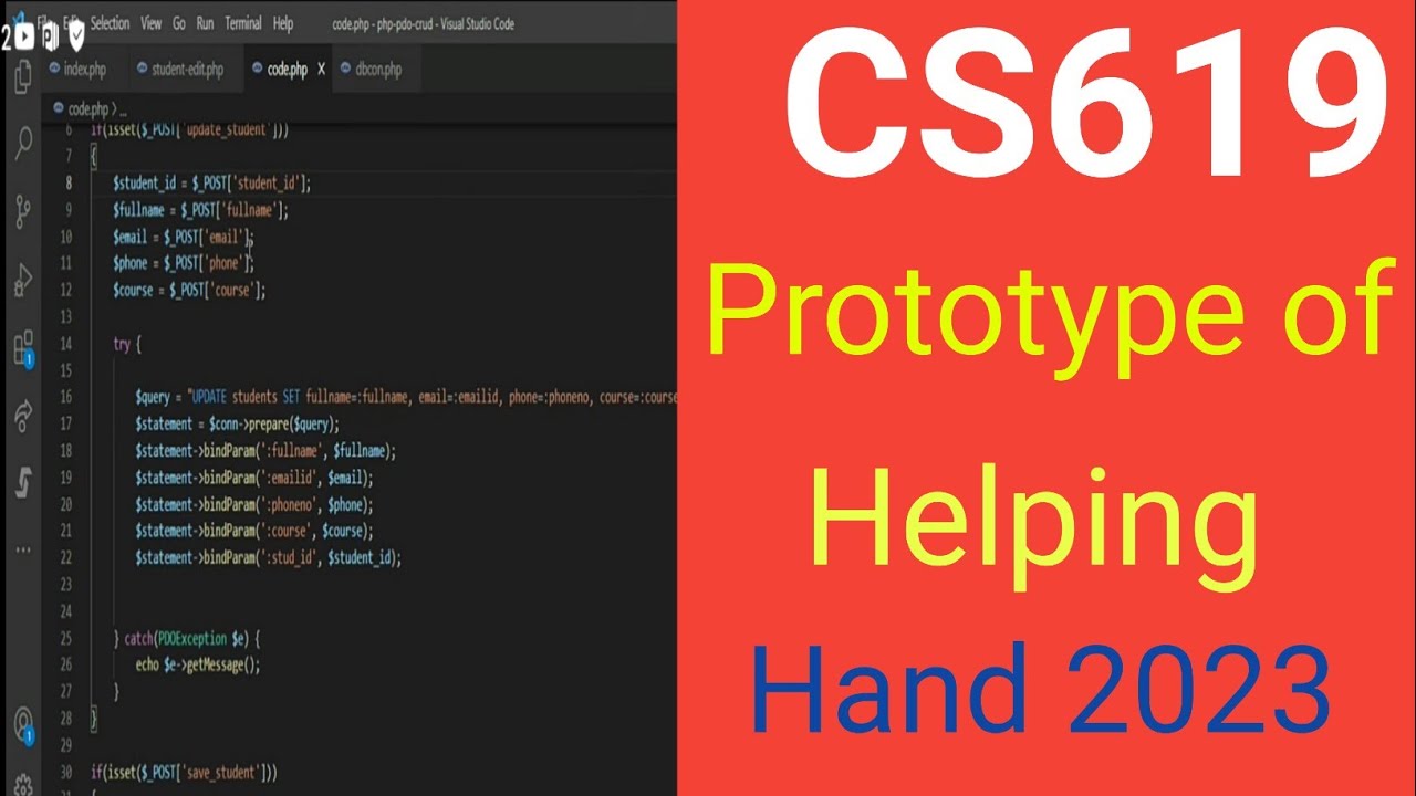 Cs619 project prototype || Helping Hand prototype - YouTube