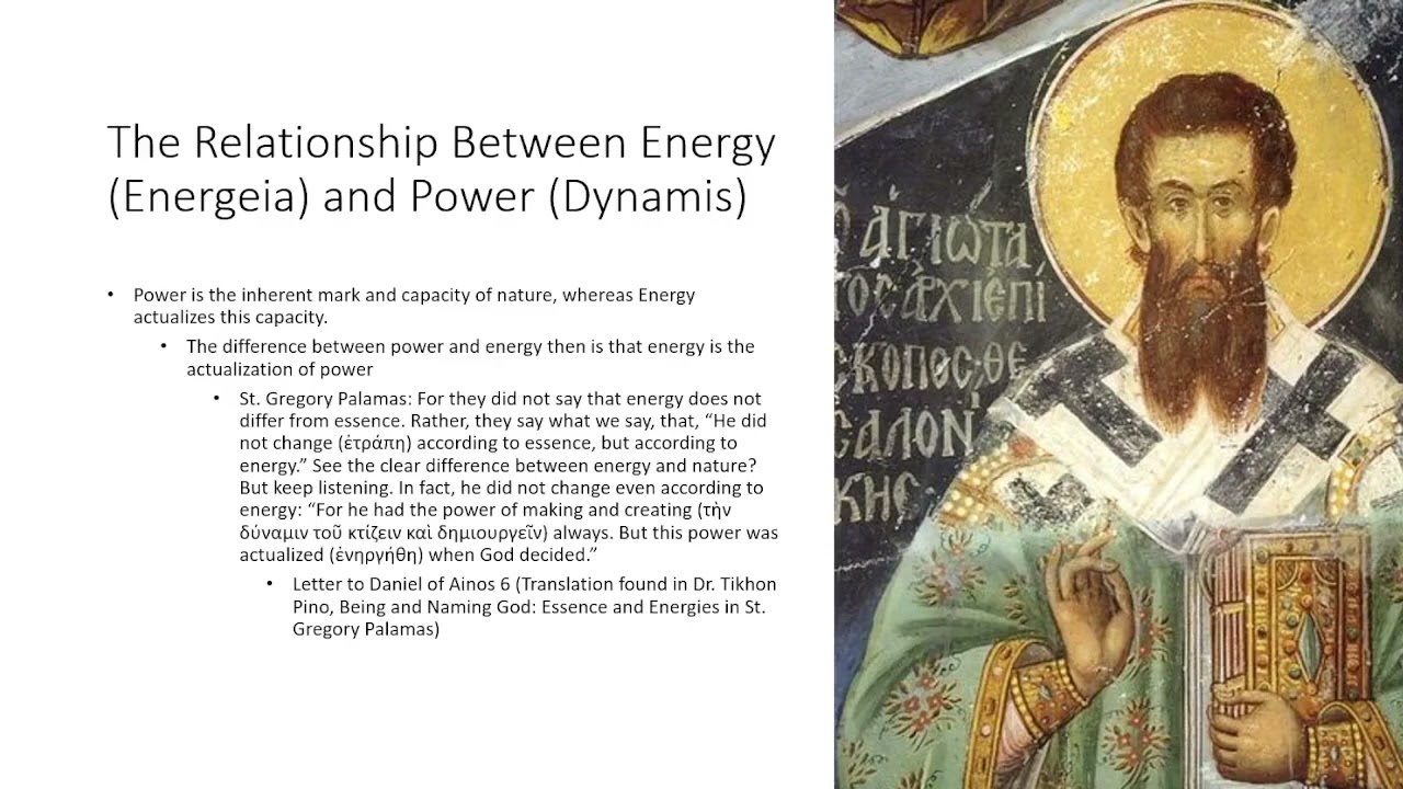 Essence Energies Distinction in the Bible - YouTube