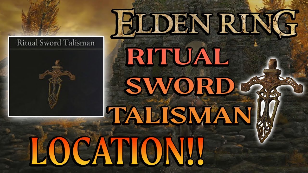 Elden Ring (10% DAMAGE Increase) Ritual Sword Talisman Location Raises ...