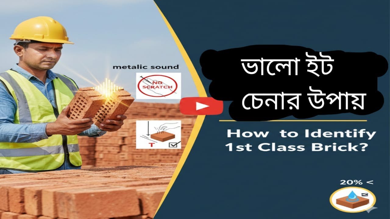 How to Identify 1st Class Brick? | ভালো ইট চেনার ৫টি সহজ উপায় - YouTube