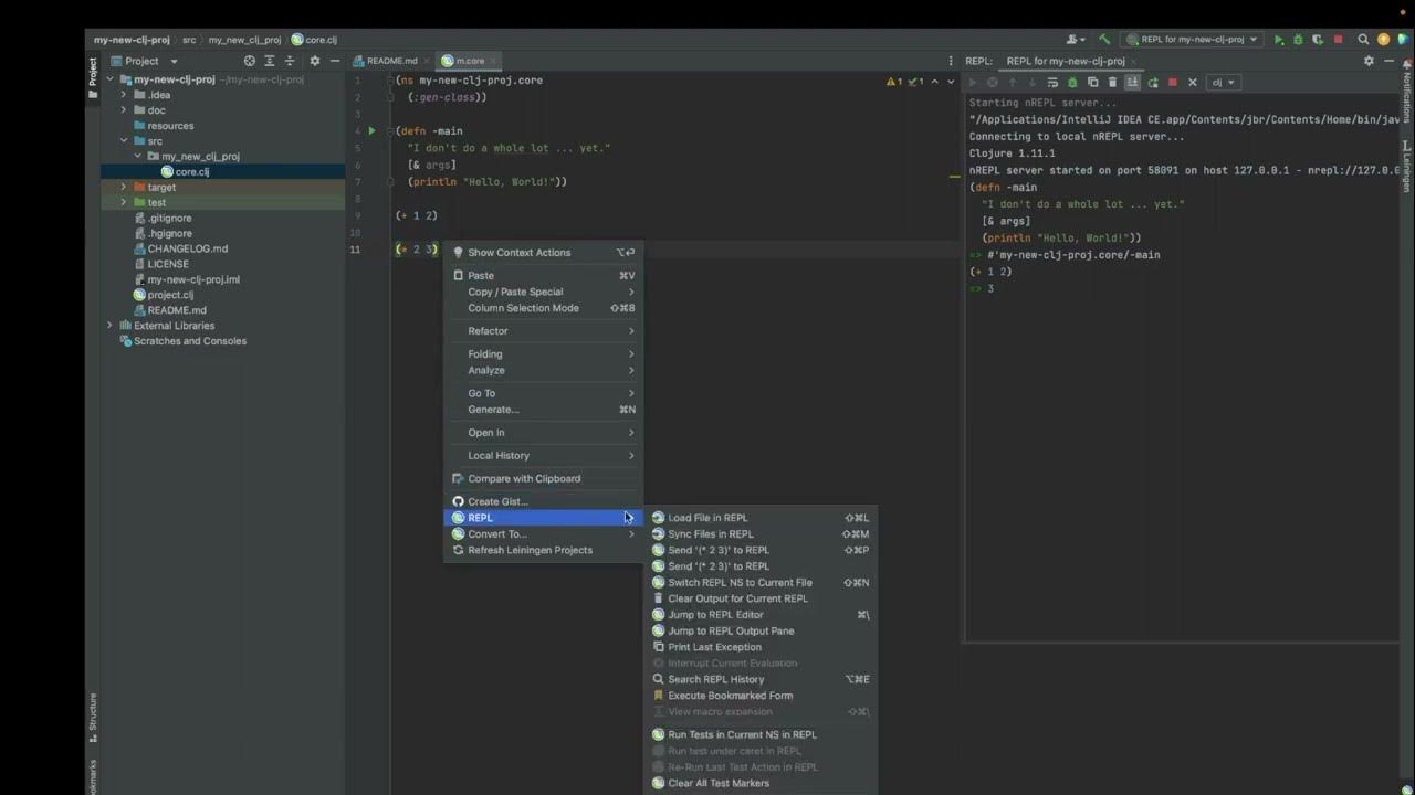 Create Clojure Project Using Leiningen And Intellij 使用idea和leiningen建立clojure Youtube