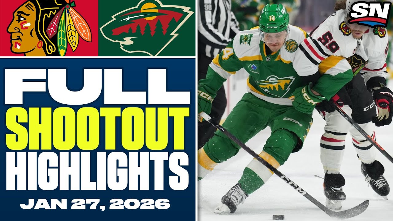 Chicago Blackhawks at Minnesota Wild | FULL Shootout Highlights ...