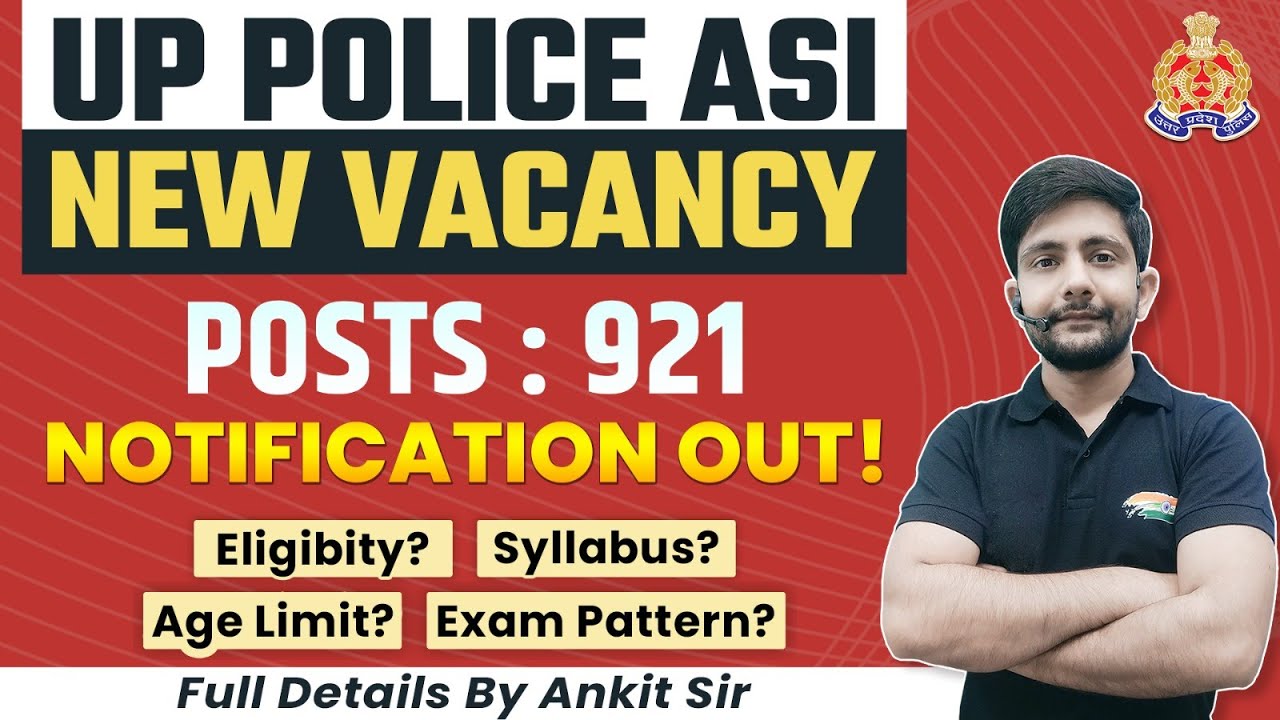 Up Police Asi Notification 2023 Up Asi Online Form Eligibility