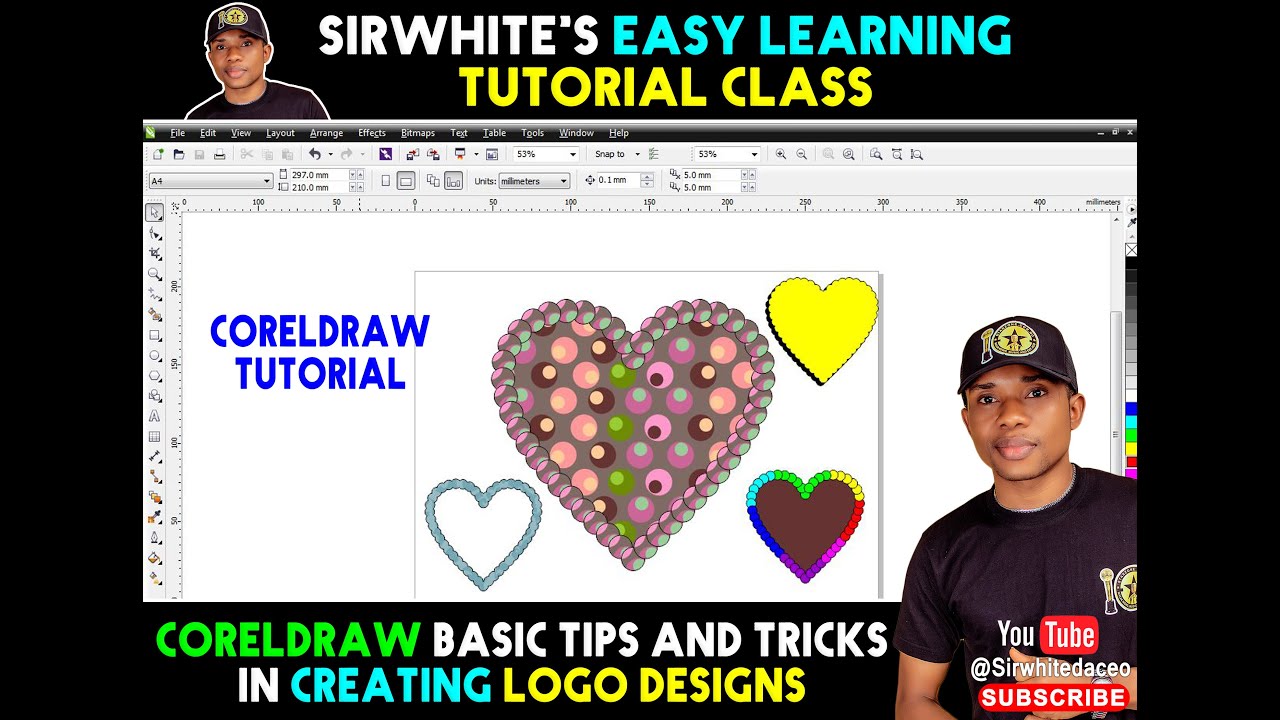 CorelDraw Tutorial: tips and tricks for logo drawing || #coreldraw # ...