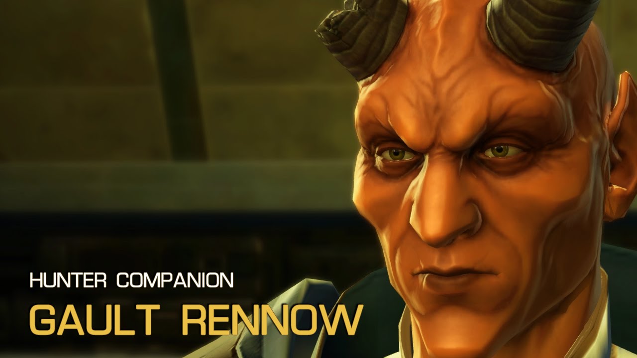 SWTOR: Bounty Hunter Companion: Gault Rennow - YouTube