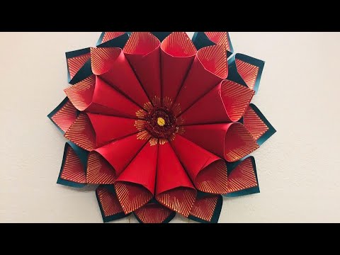 Chart paper കൊണ്ട് easy & അടിപൊളി ഒരു wall hanging / Easy DIY wall ...