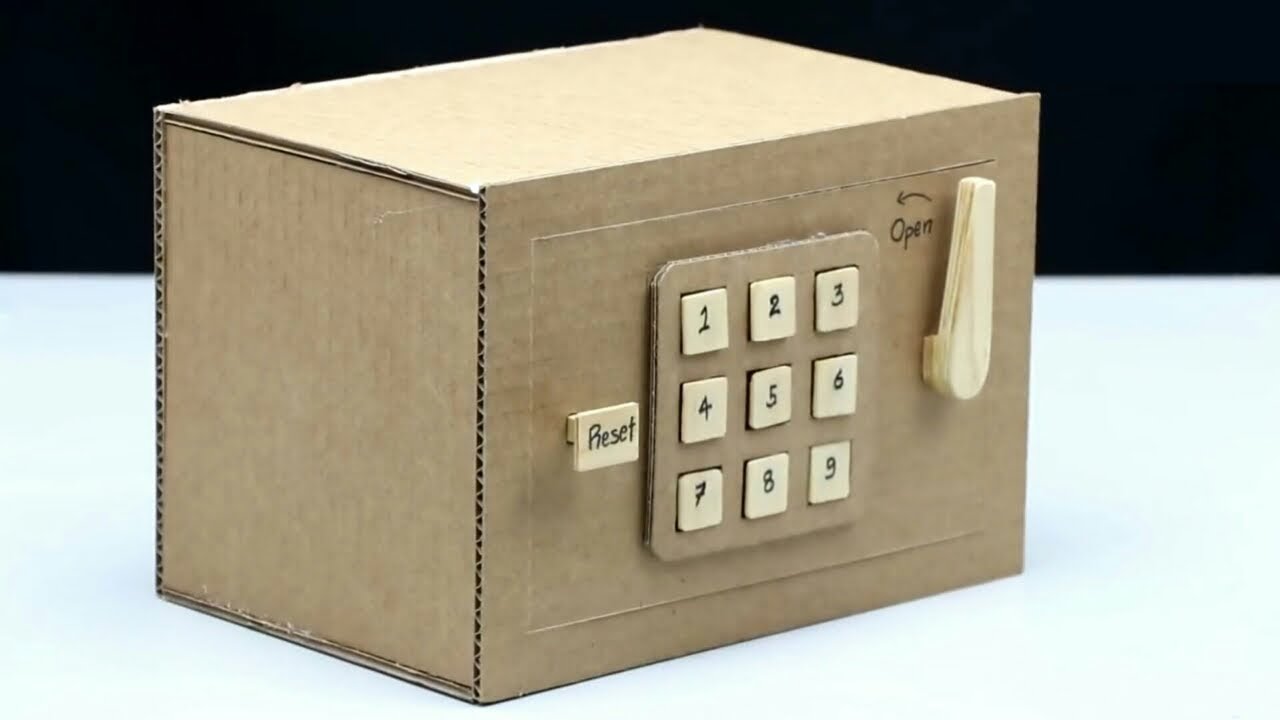 Build a security locker with Combination Number lock from Cardboard ...