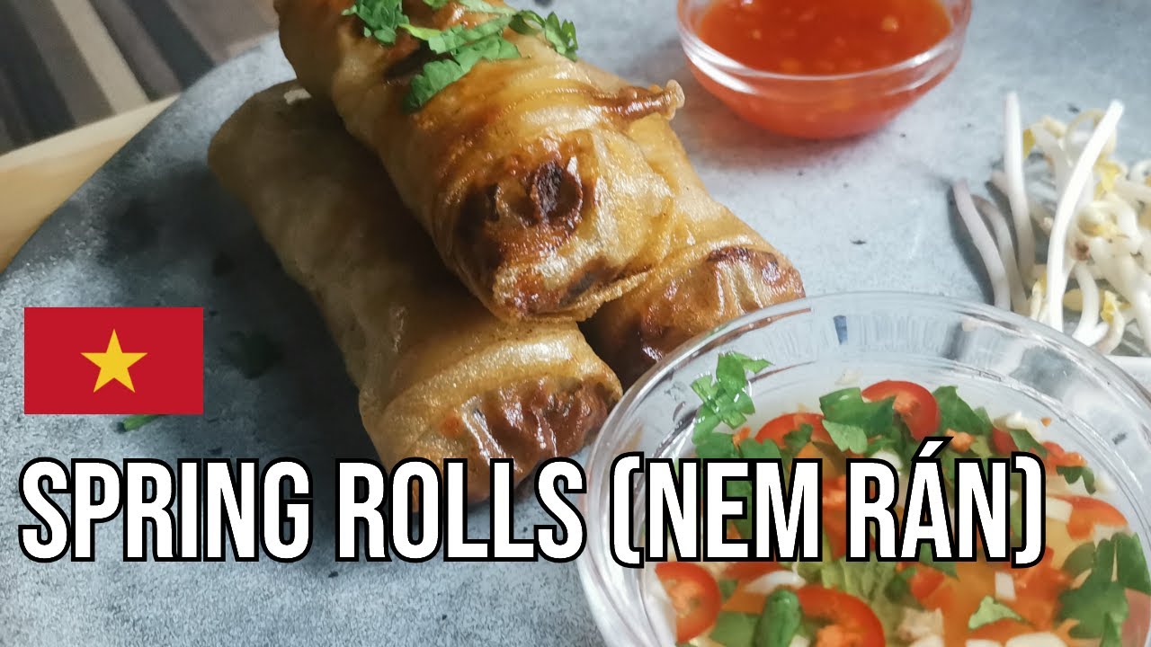VIETNAMESE SPRING ROLLS│How To Make The Best Fried Nem Rán with sauce ...