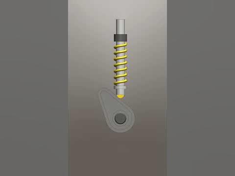 Cam-Spring Mechanism (Mechanical Movement Part 41) #mechanicalmechanism ...