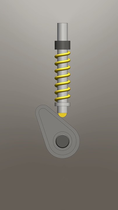 Cam-Spring Mechanism (Mechanical Movement Part 41) #mechanicalmechanism ...